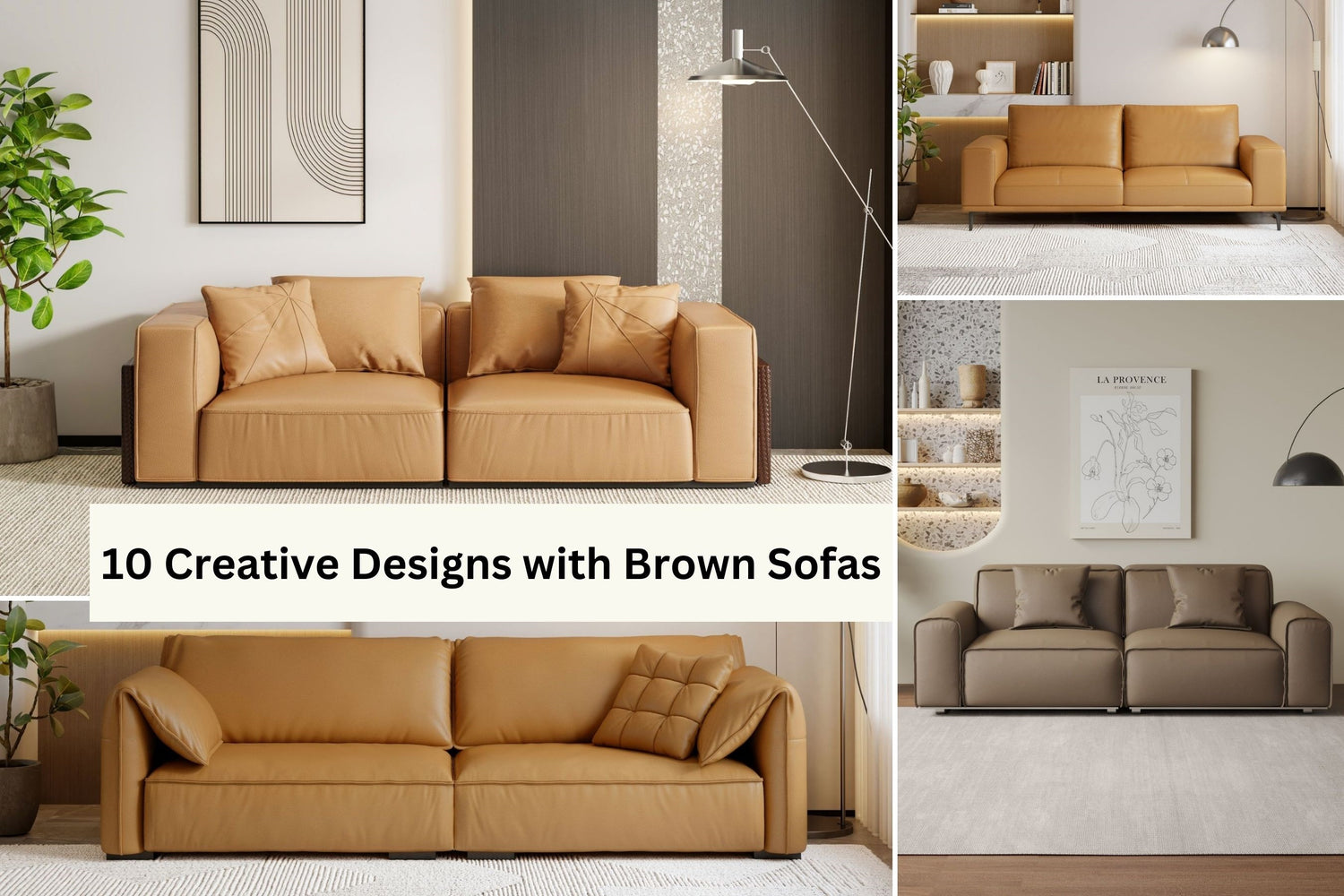 10 creative designs with brown sofas – Cozylant