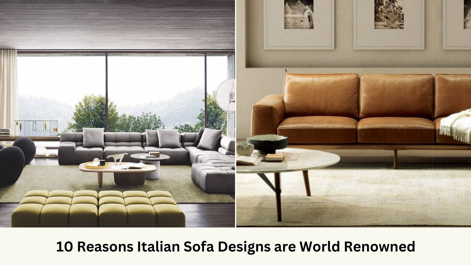 10 Reasons Italian Sofa Designs are World Renowned – Cozylant