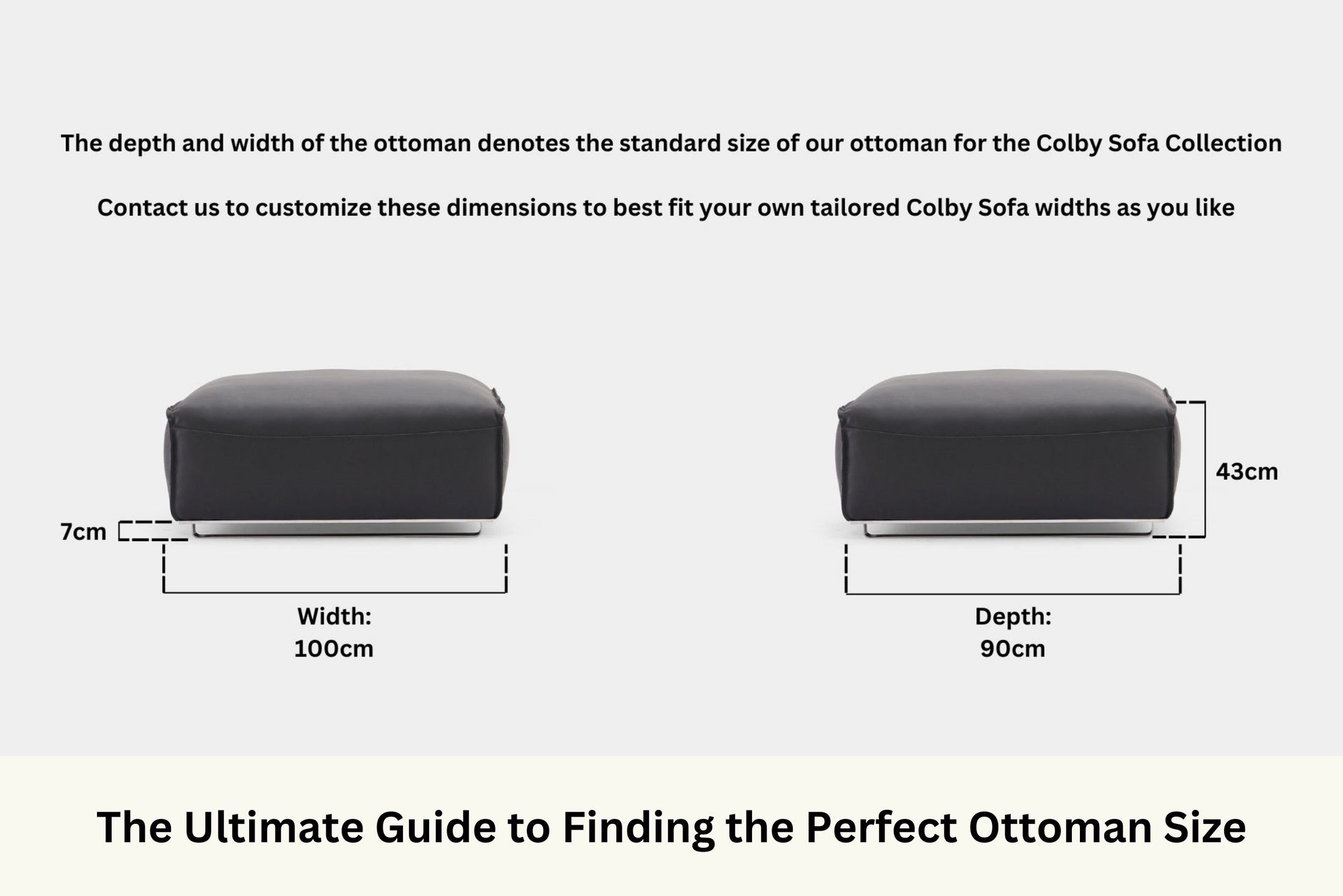 Guide to finding the perfect ottoman size – Cozylant