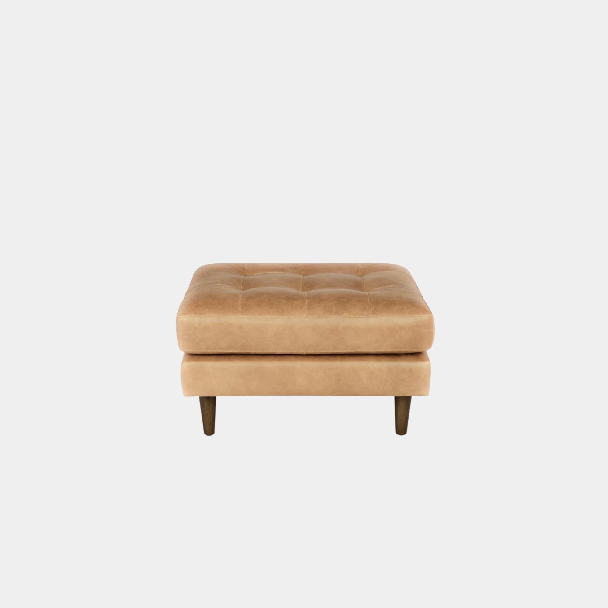 Castle Faux Leather Ottoman | Timeless Classic | Singapore – Cozylant