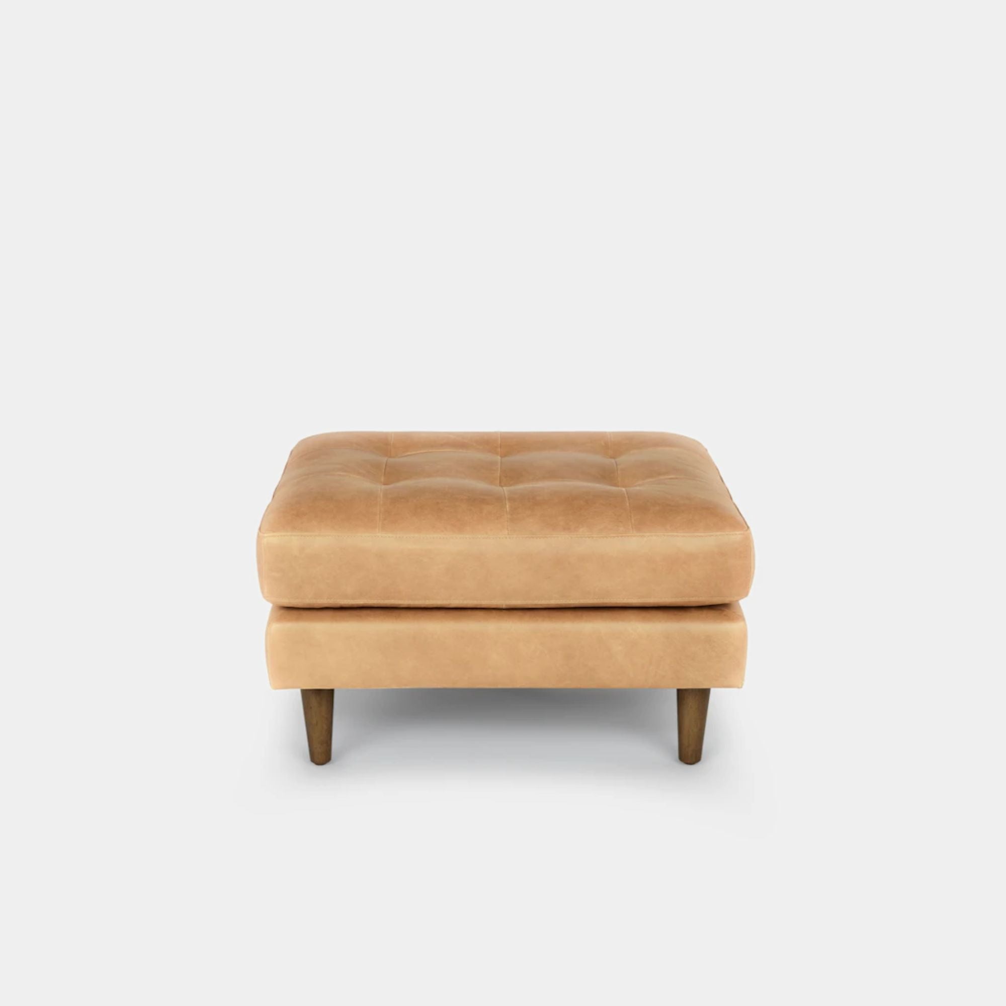Castle Full Leather Ottoman | Timeless Classic | Singapore