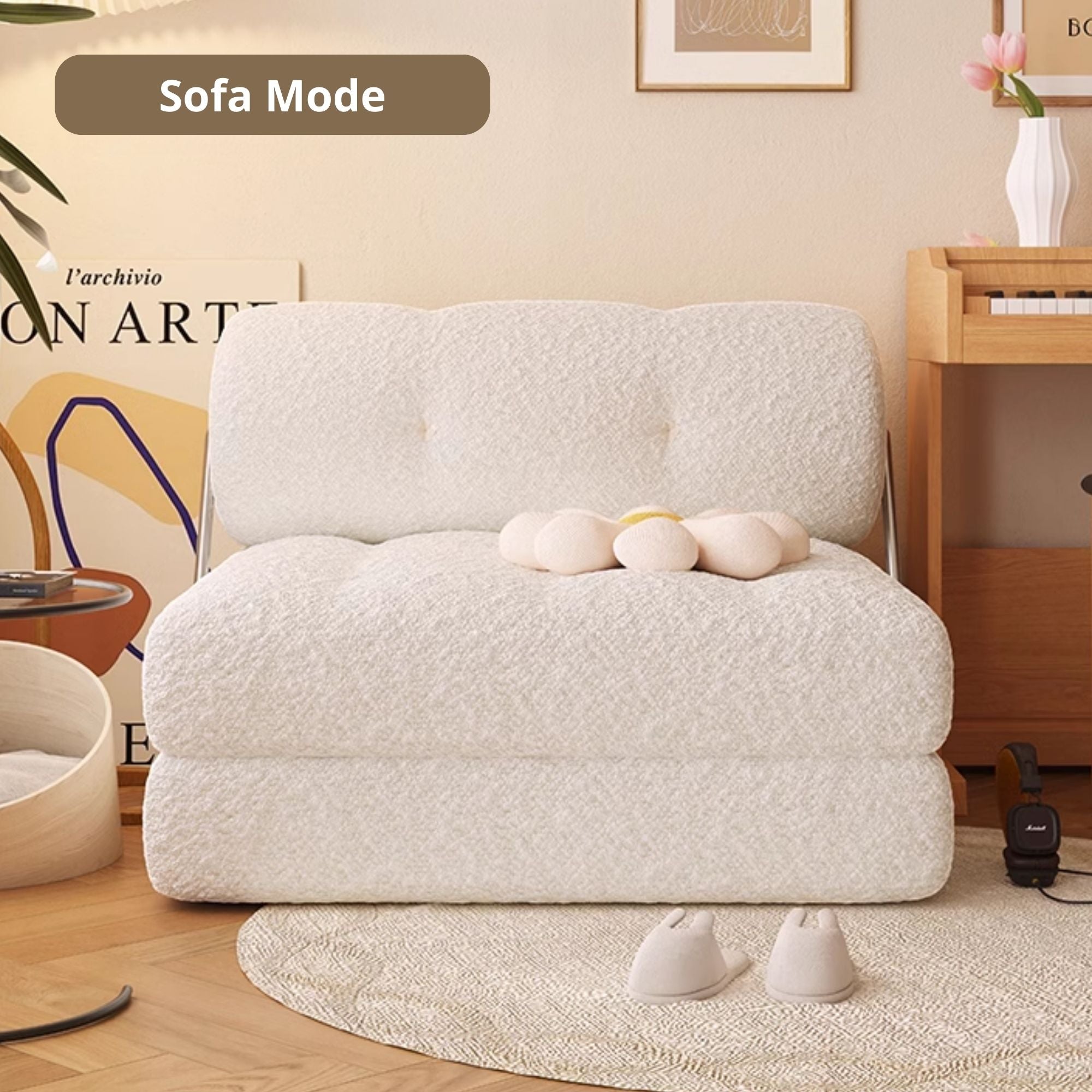 Cob Fabric Sofa Bed | 1 Seater | Singapore